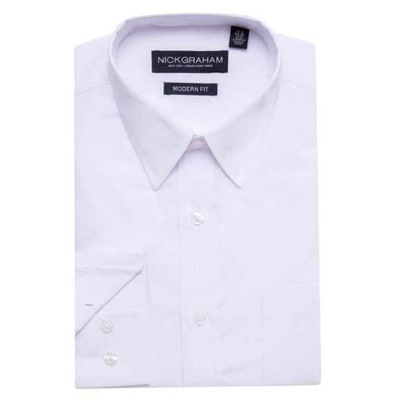 Nick Graham | Shirts | Nick Graham Modern Fit Classic Style Long Sleeve ...